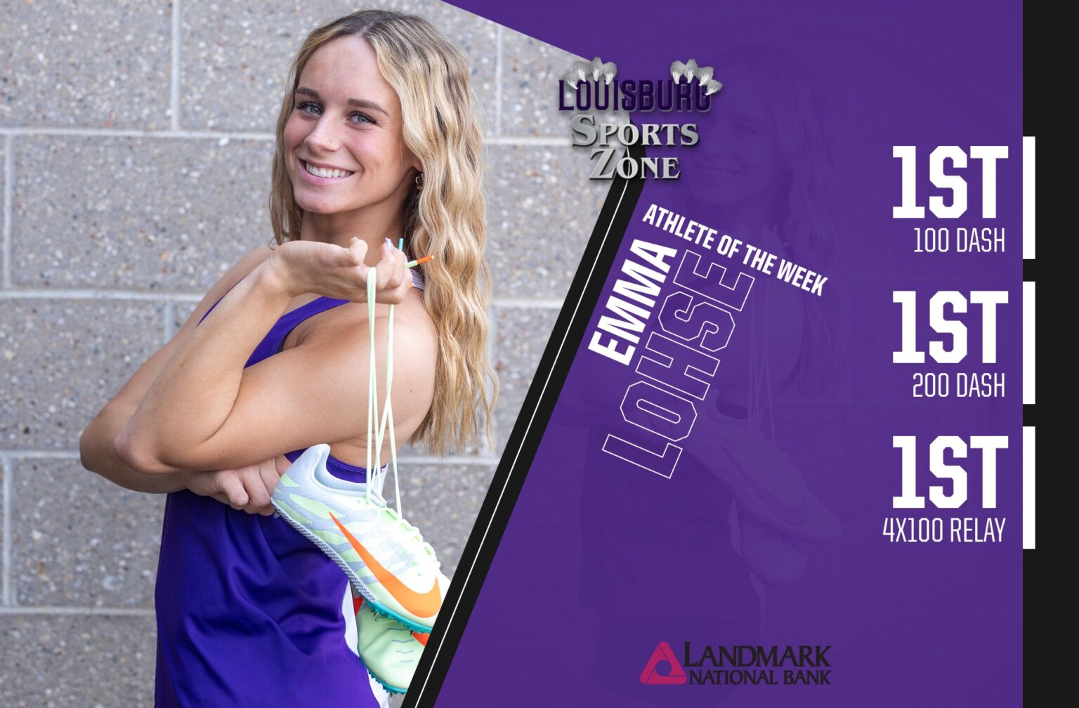 Week 8 Athlete of the Week: Emma Lohse – Louisburg Sports Zone