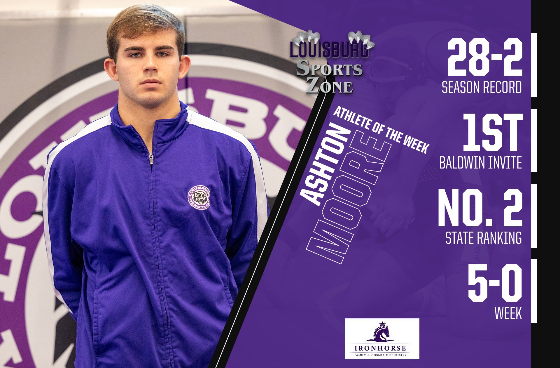 Week 7 Athlete of the Week: Ashton Moore – Louisburg Sports Zone